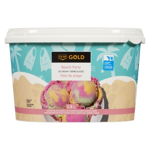 CO-OP Gold Beach Party Ice Cream 1.5L | Canadian Goodness