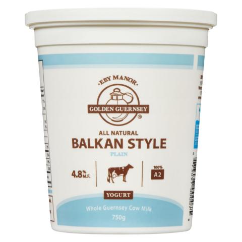 Eby Manor Balkan Style Yogurt 4.8% M.F. 750g | Canadian Goodness