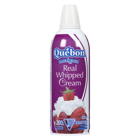 Québon Real Whipped Cream 20% M.F. 225g | Canadian Goodness