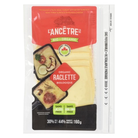 L'Ancêtre Organic Sliced Raclette 160g | Canadian Goodness