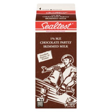 Sealtest Partly Skimmed Chocolate Milk 1% M.F. 2L | Canadian Goodness