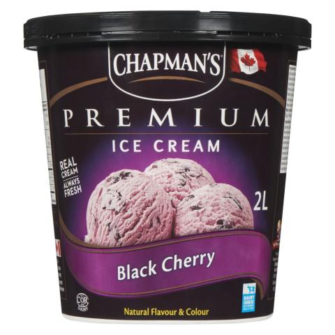 Chapman's Black Cherry Premium Ice Cream 2L | Canadian Goodness