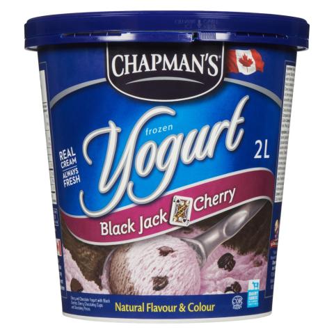 Chapman's Black Jack Cherry Frozen Yogurt 2L | Canadian Goodness