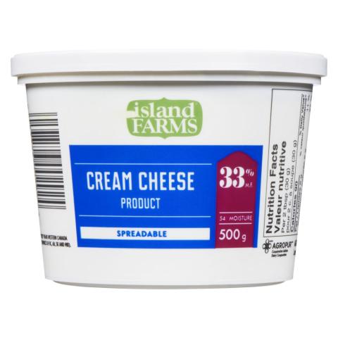 Island Farms Cream Cheese Product 33% M.F. 500g | Canadian Goodness