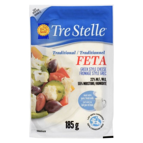 Tre Stelle Traditional Feta 185g | Canadian Goodness