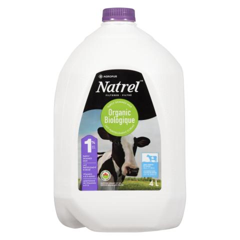 Natrel Organic Partly Skimmed Milk 1% M.F. 4L | Canadian Goodness