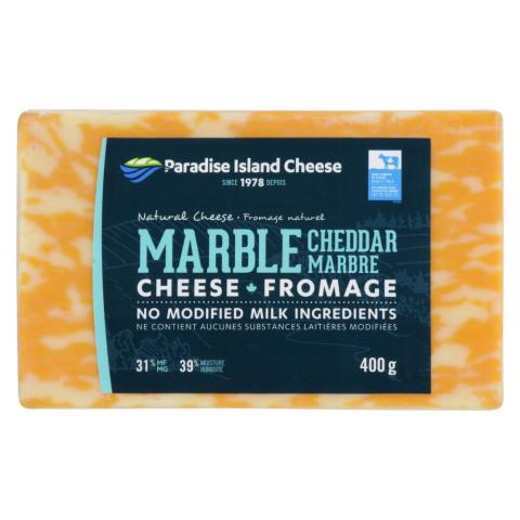 Paradise Island Cheese Marble Cheddar 400g | Canadian Goodness