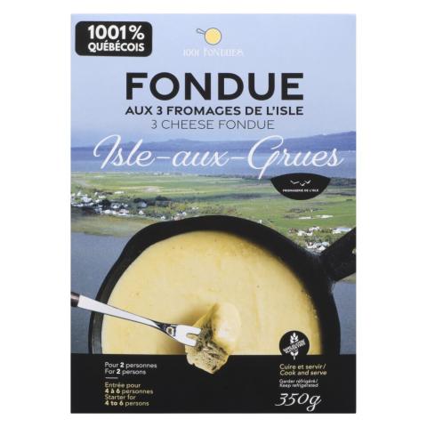 1001 Fondues Isle-aux-Grues 3 Cheese Fondue 350g | Canadian Goodness