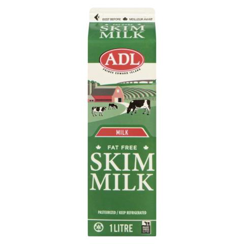 ADL Skim Milk 0% M.F. 1L | Canadian Goodness