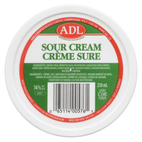 ADL Sour Cream 14% M.F. 250ml | Canadian Goodness