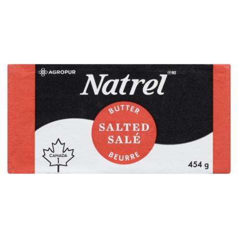Natrel Salted Butter With Sea Salt 454g | Canadian Goodness