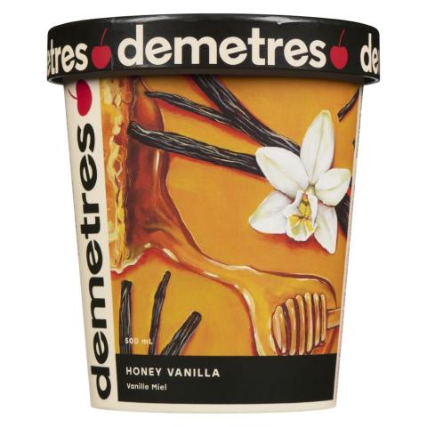 Demetres Honey Vanilla Ice Cream 500ml | Canadian Goodness
