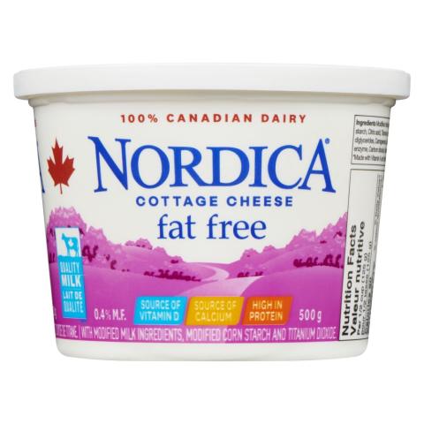 Nordica Fat Free Cottage Cheese 500g | Canadian Goodness