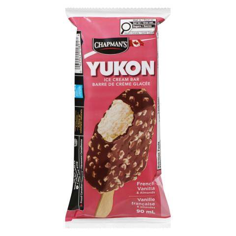 Chapman's French Vanilla & Almonds Yukon Ice Cream Bar 90ml | Canadian ...